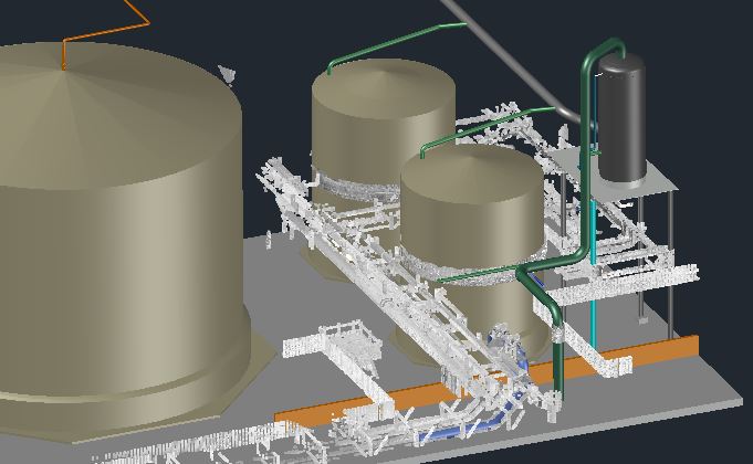 Relevé laser sur site industrielle | SJC3D